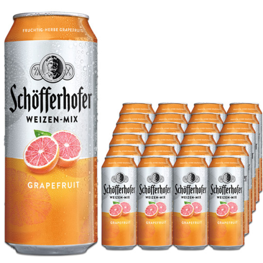 EDEKA24 | Schöfferhofer Weizen-Mix Grapefruit 24x0,5L