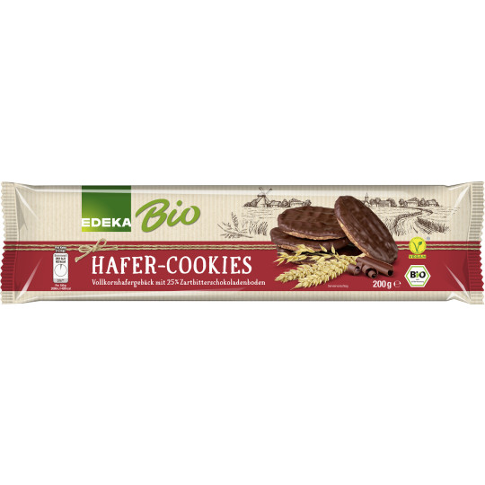 EDEKA24 | EDEKA Bio Hafer-Cookies mit Zartbitter Schokolade 200G
