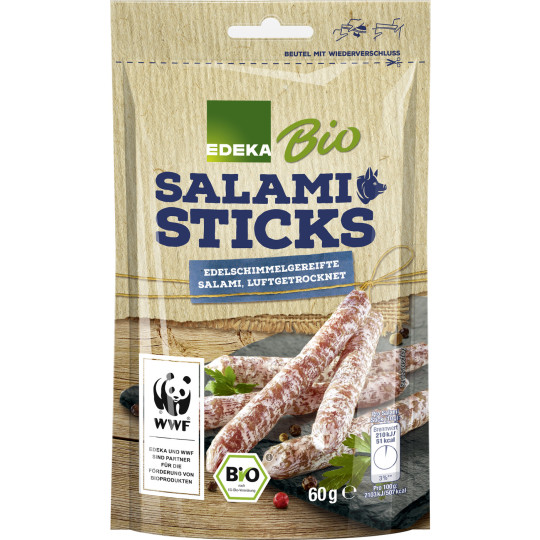 EDEKA24 | EDEKA Bio Salami Sticks 60G