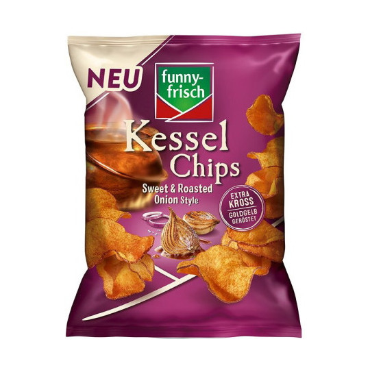 EDEKA24 | Funny-Frisch Kessel Chips Sweet & Rost Onion Style 120G