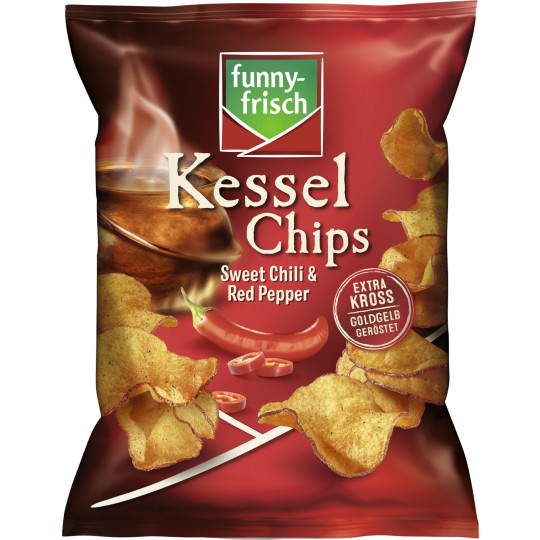EDEKA24 | Funny Frisch Kessel Chips Sweet Chili & Red Pepper 120G