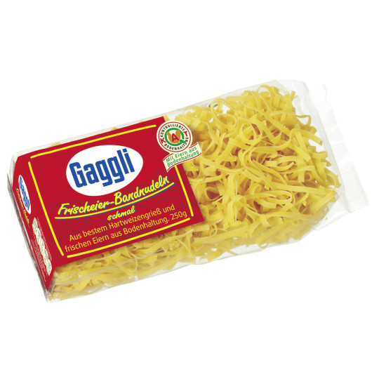 EDEKA24 | Gaggli Frischeier-Bandnudeln schmal 4mm 250G
