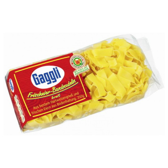 EDEKA24 | Gaggli Frischeier-Bandnudeln breit 12mm 250G