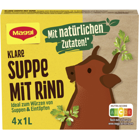 EDEKA24 | Maggi Klare Suppe mit Rind für 4L 80G