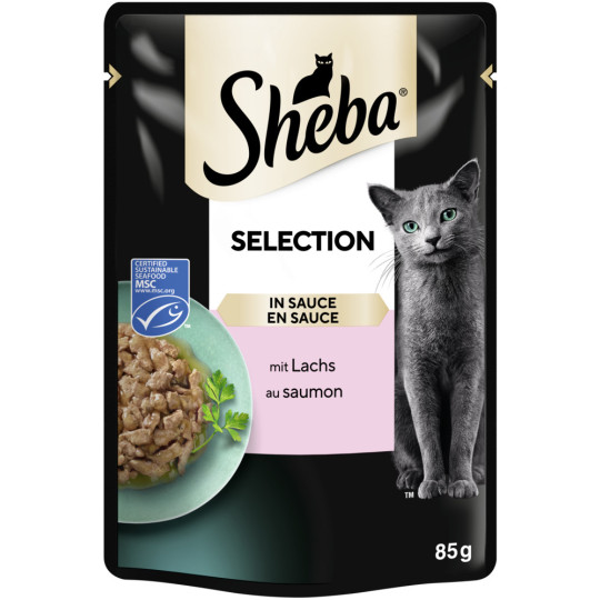 EDEKA24 | Sheba Selection in Sauce mit Lachs 85G
